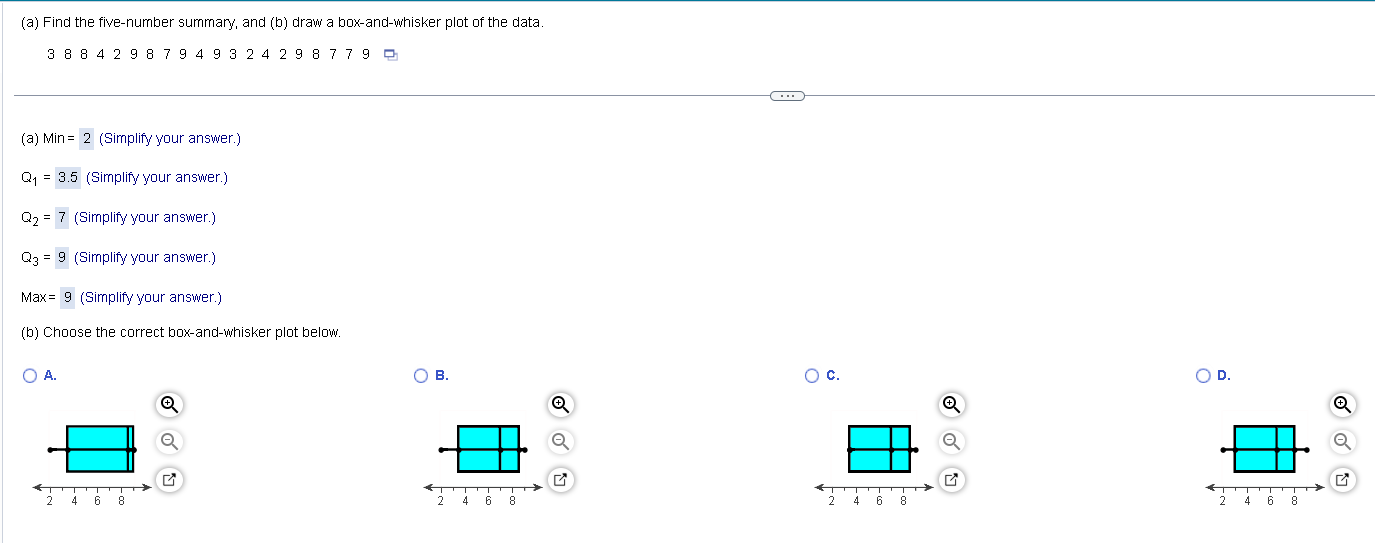 (a) Find the five-number summary, and (b) | StudyX