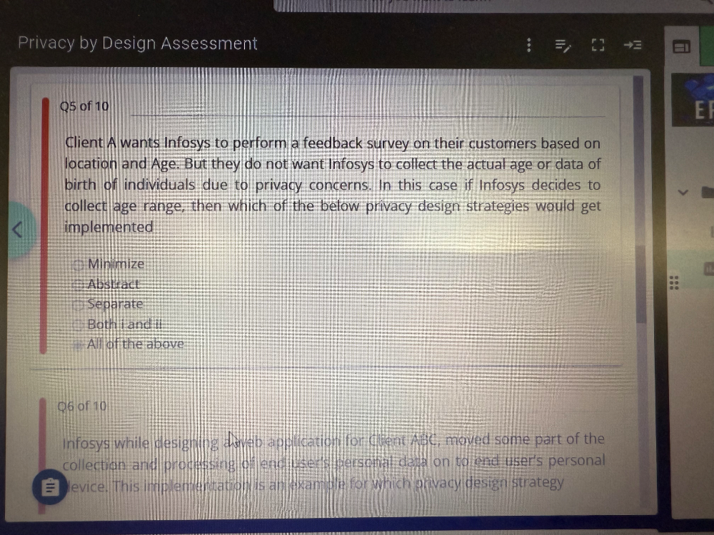 Q5 of 10 Client A wants Infosys to perform | StudyX