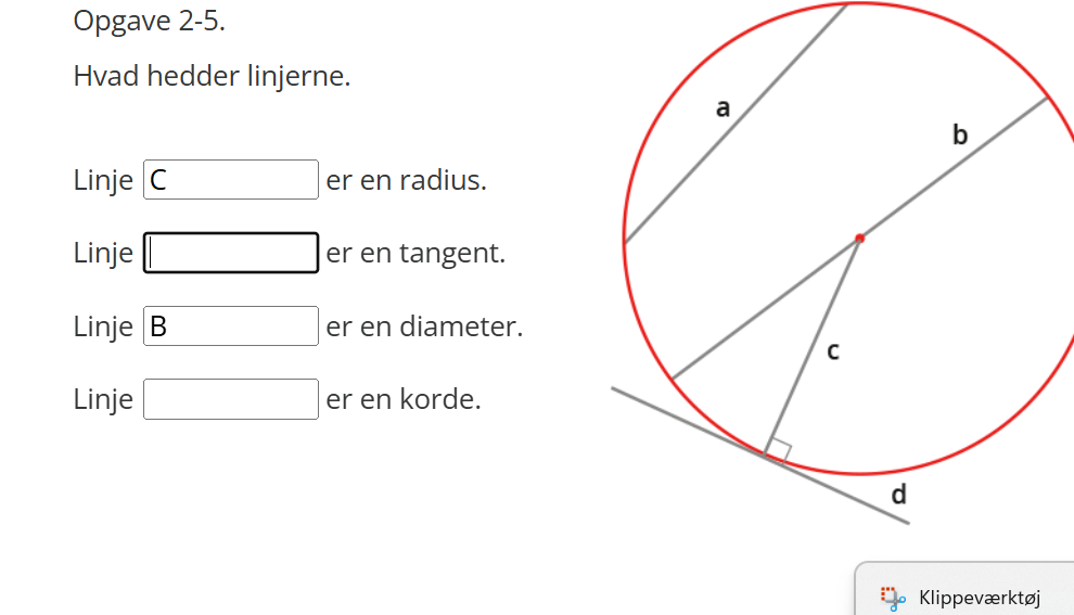Opgave 2-5. Hvad hedder linjerne. Linje C | StudyX