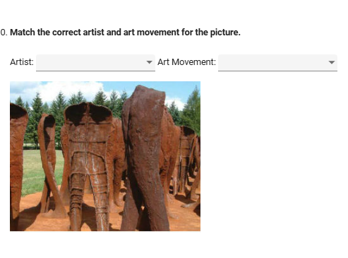 0. Match the correct artist and art movement | StudyX