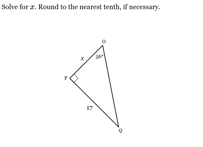 Solve for $x$. Round to the nearest tenth, | StudyX