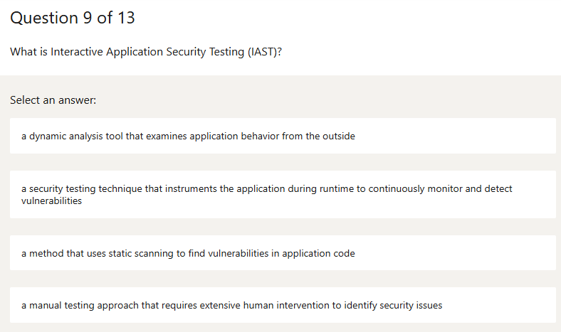 What is Interactive Application Security | StudyX