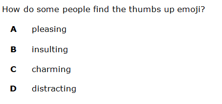 How do some people find the thumbs up emoji? | StudyX