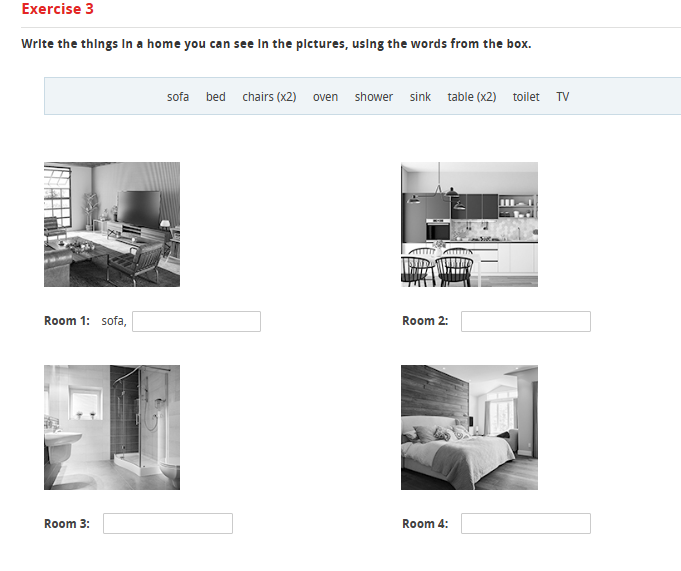 Exercise 3 Write the things in a home you | StudyX