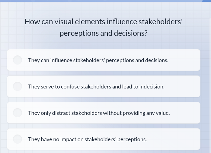 How can visual elements influence | StudyX