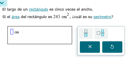 El largo de un rectángulo es cinco veces el | StudyX