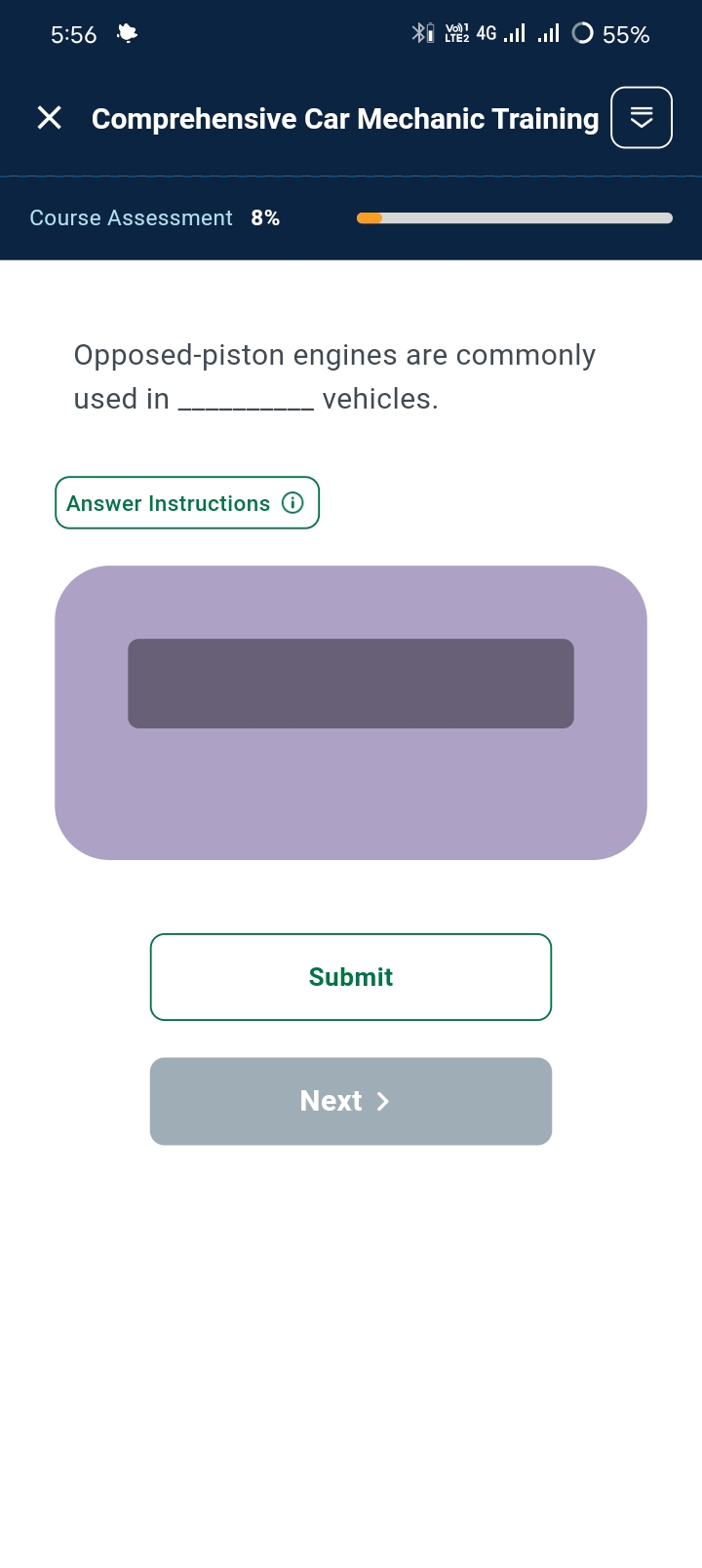 Opposed-piston engines are commonly used in | StudyX