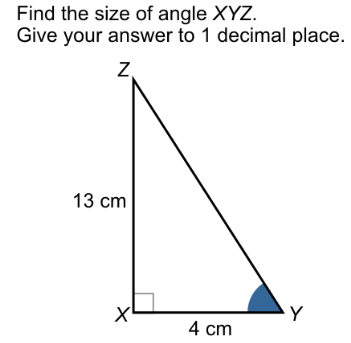 Find the size of angle XYZ. Give your answer | StudyX