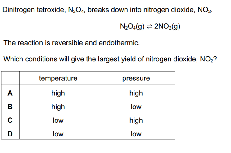 Dinitrogen tetroxide, $N_2O_4$, breaks down | StudyX