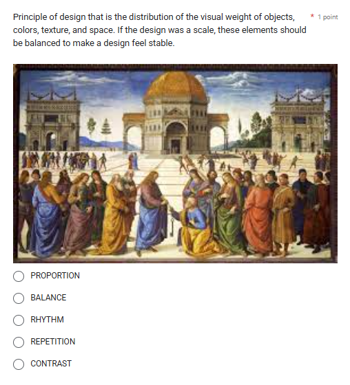 Principle of design that is the distribution | StudyX