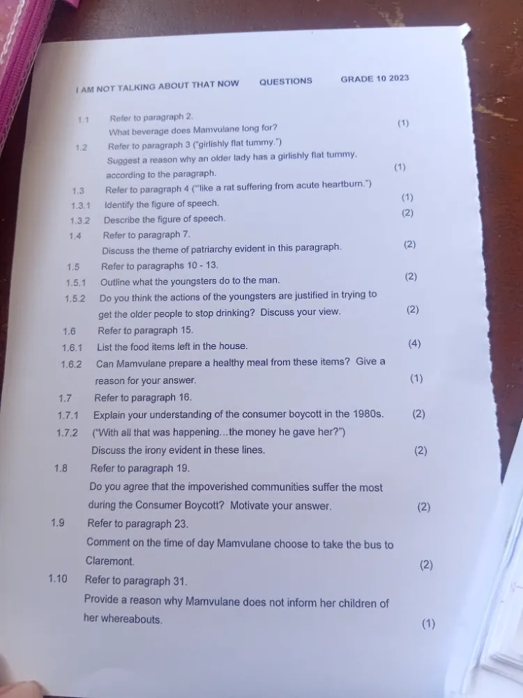 1.1 Refer to paragraph 2. What beverage does | StudyX