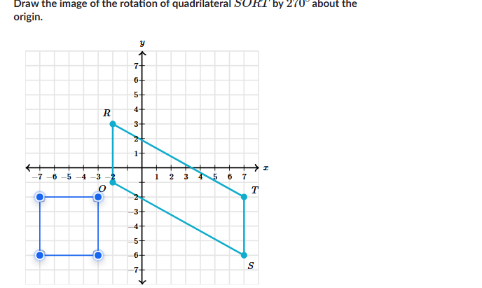Draw the image of the rotation of | StudyX
