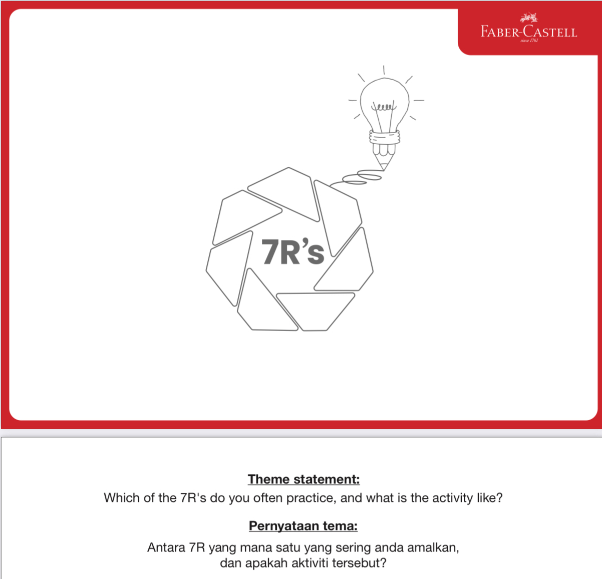 Theme statement: Which of the 7R's do you | StudyX