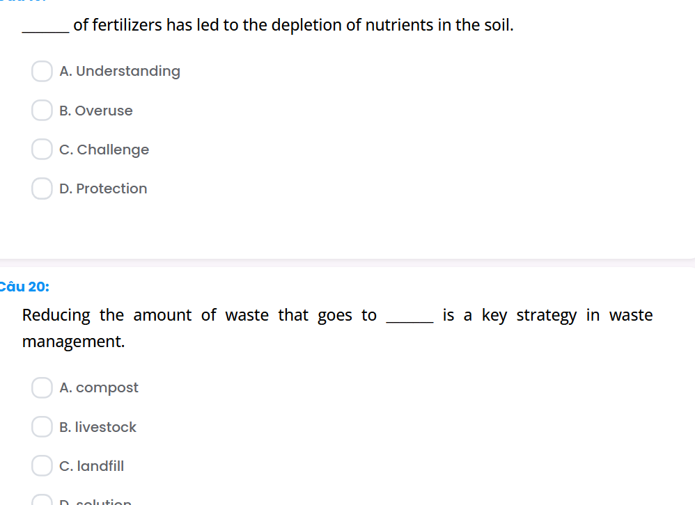 of fertilizers has led to the depletion | StudyX