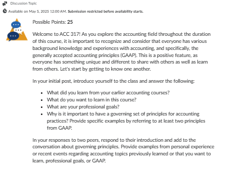 Welcome to ACC 317! As you explore the | StudyX