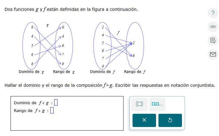 Dos funciones g y f están definidas en la | StudyX