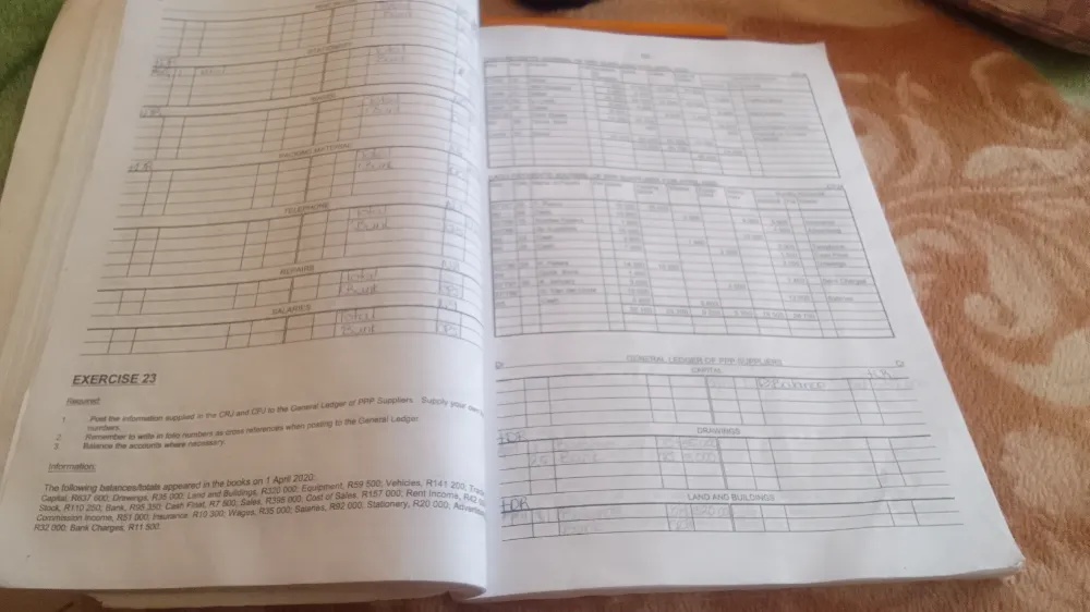 EXERCISE 23 Request: 1. Post the information