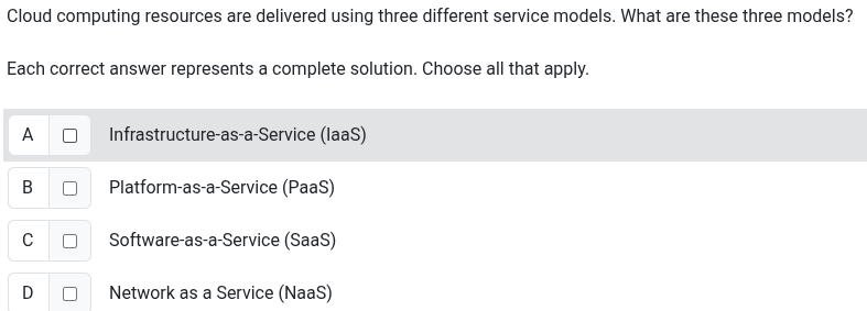 Cloud computing resources are delivered
