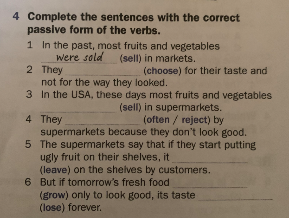 4 Complete the sentences with the correct | StudyX