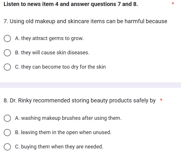 7. Using old makeup and skincare items can | StudyX