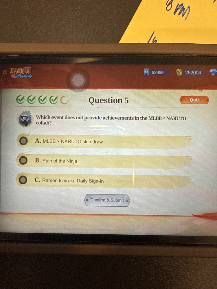 Question 5 Which event does not provide | StudyX