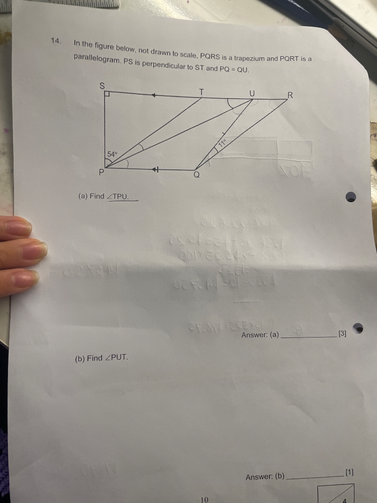 14. In the figure below, not drawn to scale, | StudyX
