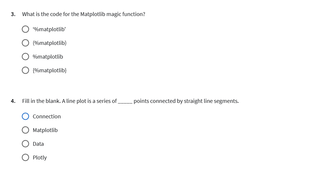 3. What is the code for the Matplotlib magic | StudyX