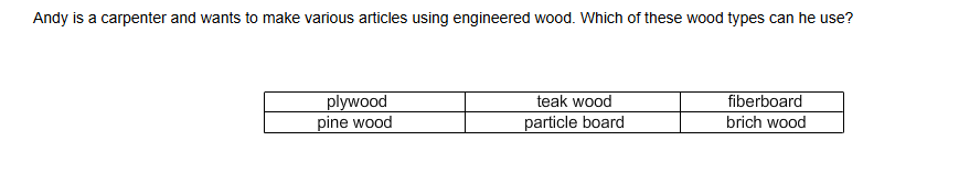 Andy is a carpenter and wants to make | StudyX