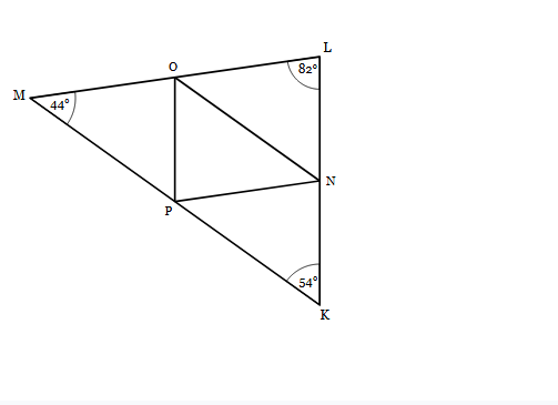 Triangle N, O, P is formed by connecting the | StudyX
