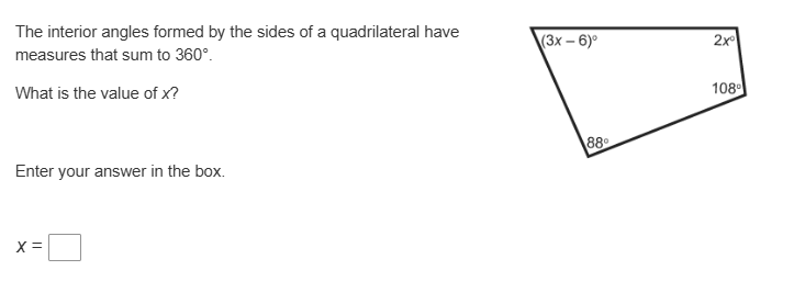 The interior angles formed by the sides of a | StudyX