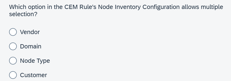 Which option in the CEM Rule's Node | StudyX