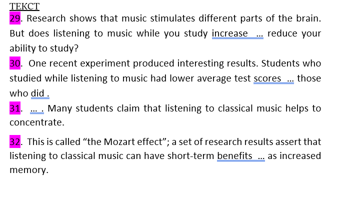 29. Research shows that music stimulates | StudyX