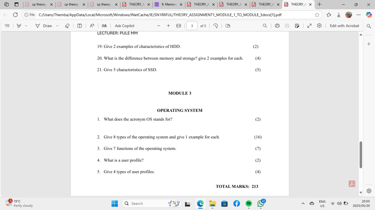 19. Give 2 examples of characteristics of | StudyX