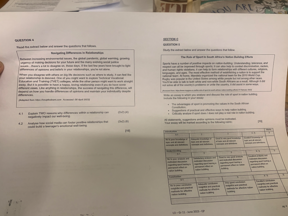 4. 1 Explain TWO reasons why differences | StudyX