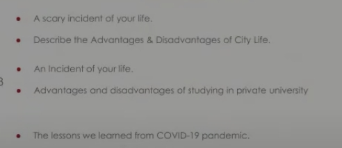 A scary incident of your life. Describe the | StudyX