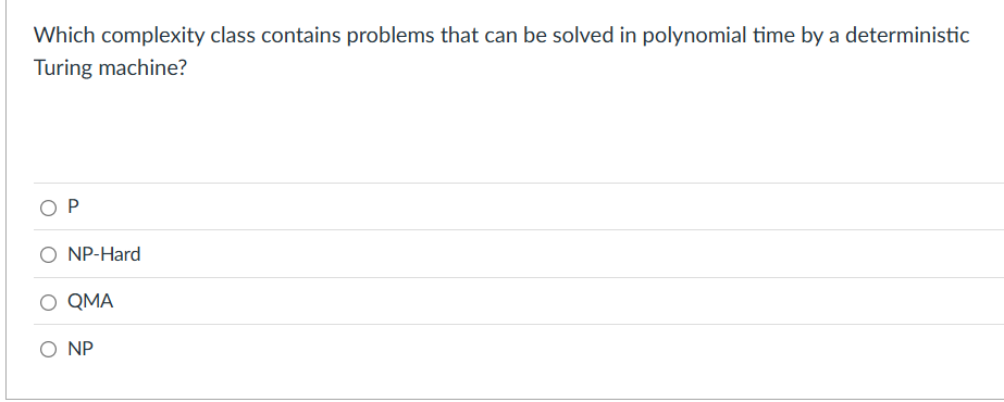 Which complexity class contains problems | StudyX