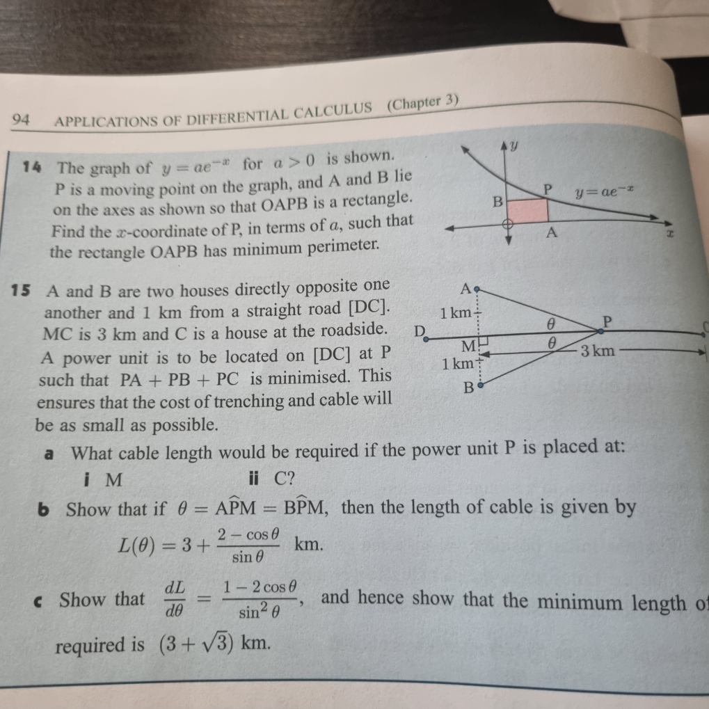 14 The graph of $y = ae^{-x}$ for $a > 0$ is | StudyX