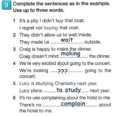 9 Complete the sentences as in the example. | StudyX