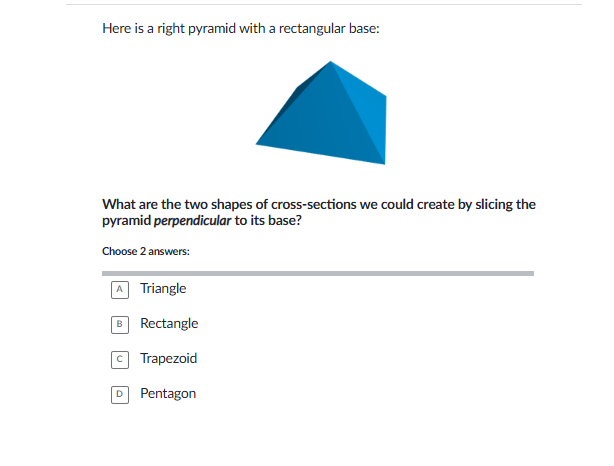 Here is a right pyramid with a rectangular | StudyX