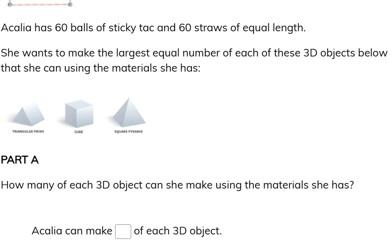 Acalia has 60 balls of sticky tac and 60 | StudyX