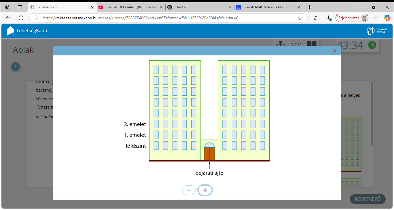 The image shows a diagram of two buildings | StudyX