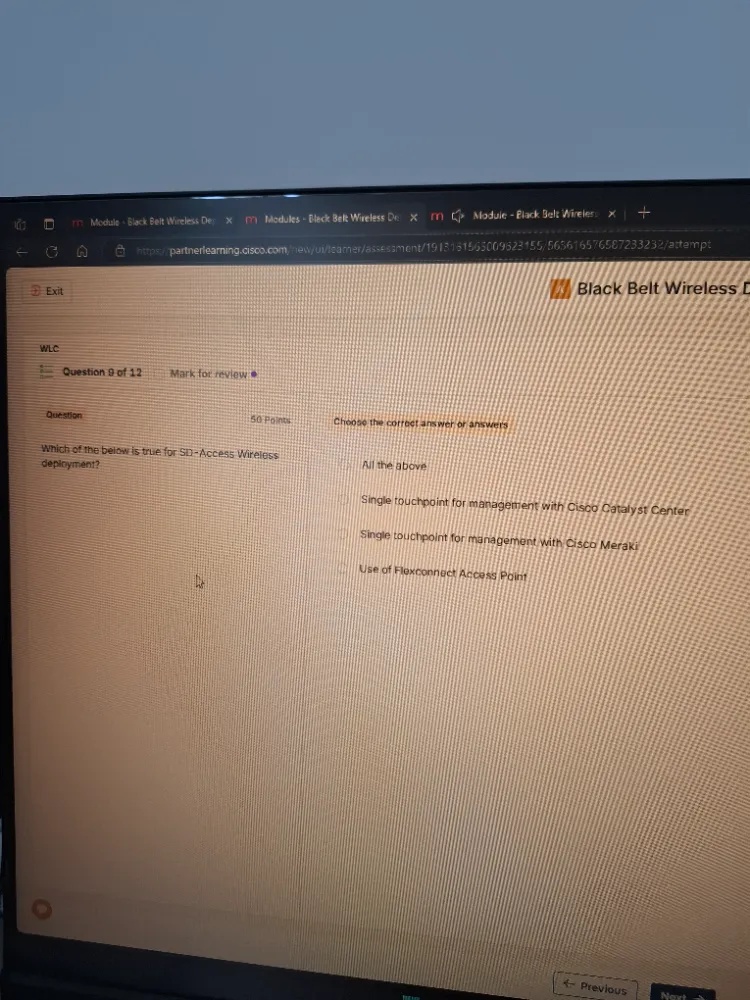 Which of the below is true for SD-Access | StudyX
