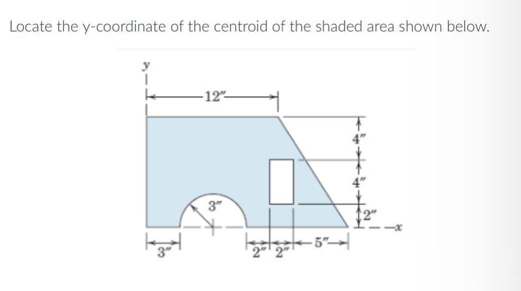 Locate the y-coordinate of the centroid of | StudyX