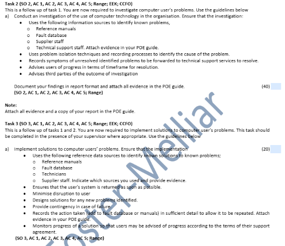 Task 2 (SO 2, AC 1, AC 2, AC 3, AC 4, AC 5; | StudyX