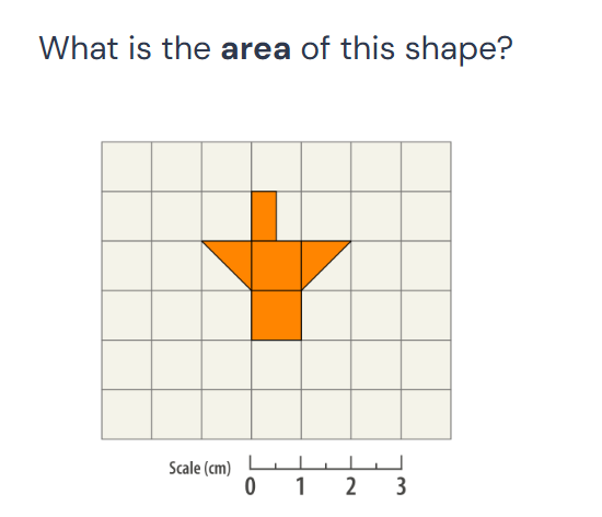 What is the area of this shape? The shape | StudyX