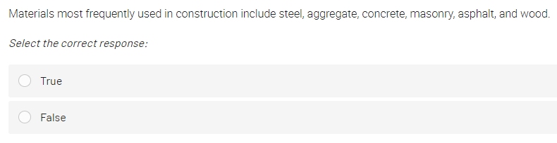 Materials most frequently used in | StudyX