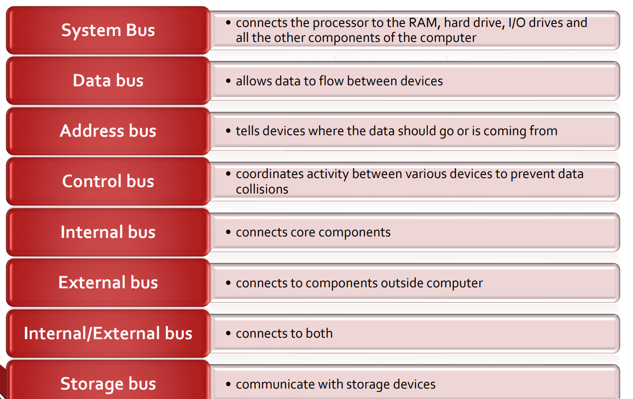what it is System Bus Data bus Address bus | StudyX