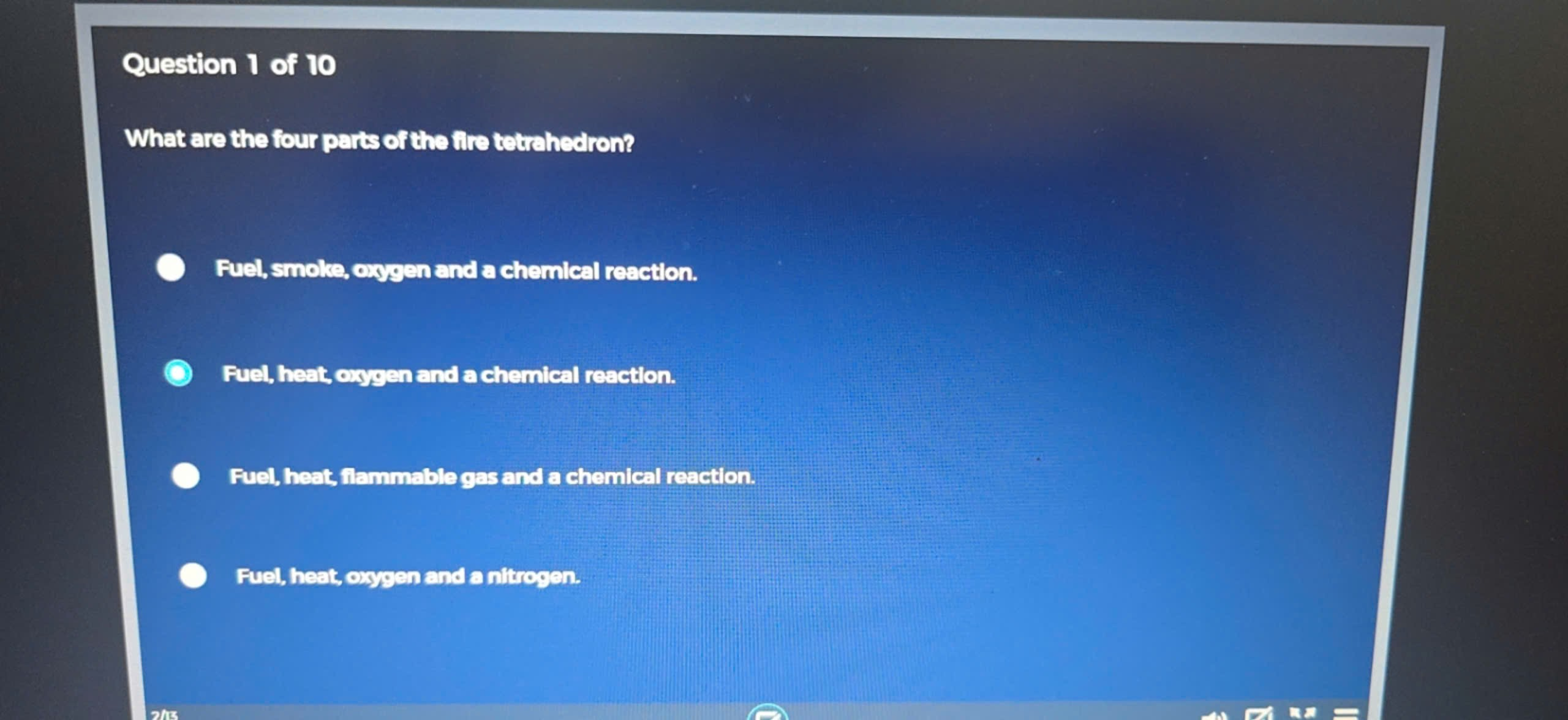 Question 1 of 10 What are the four parts of | StudyX