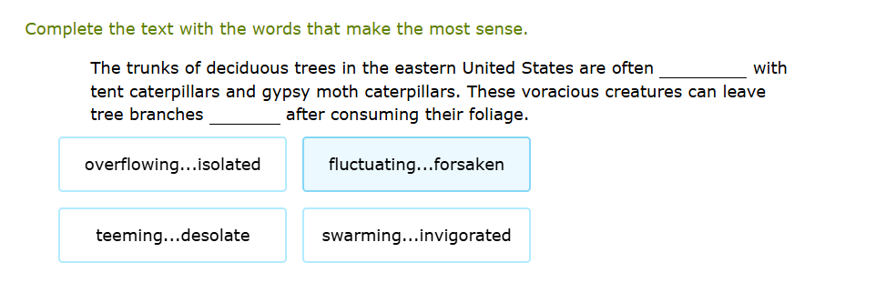 Complete the text with the words that make | StudyX