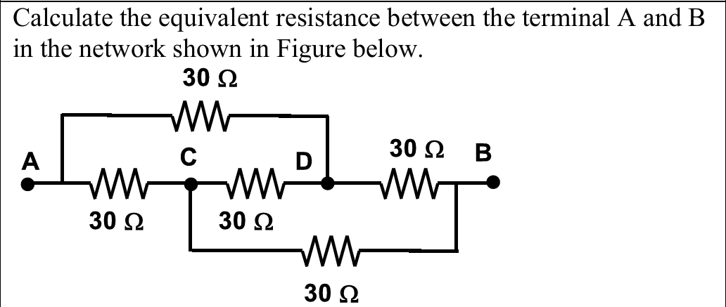 Calculate the equivalent resistance between | StudyX